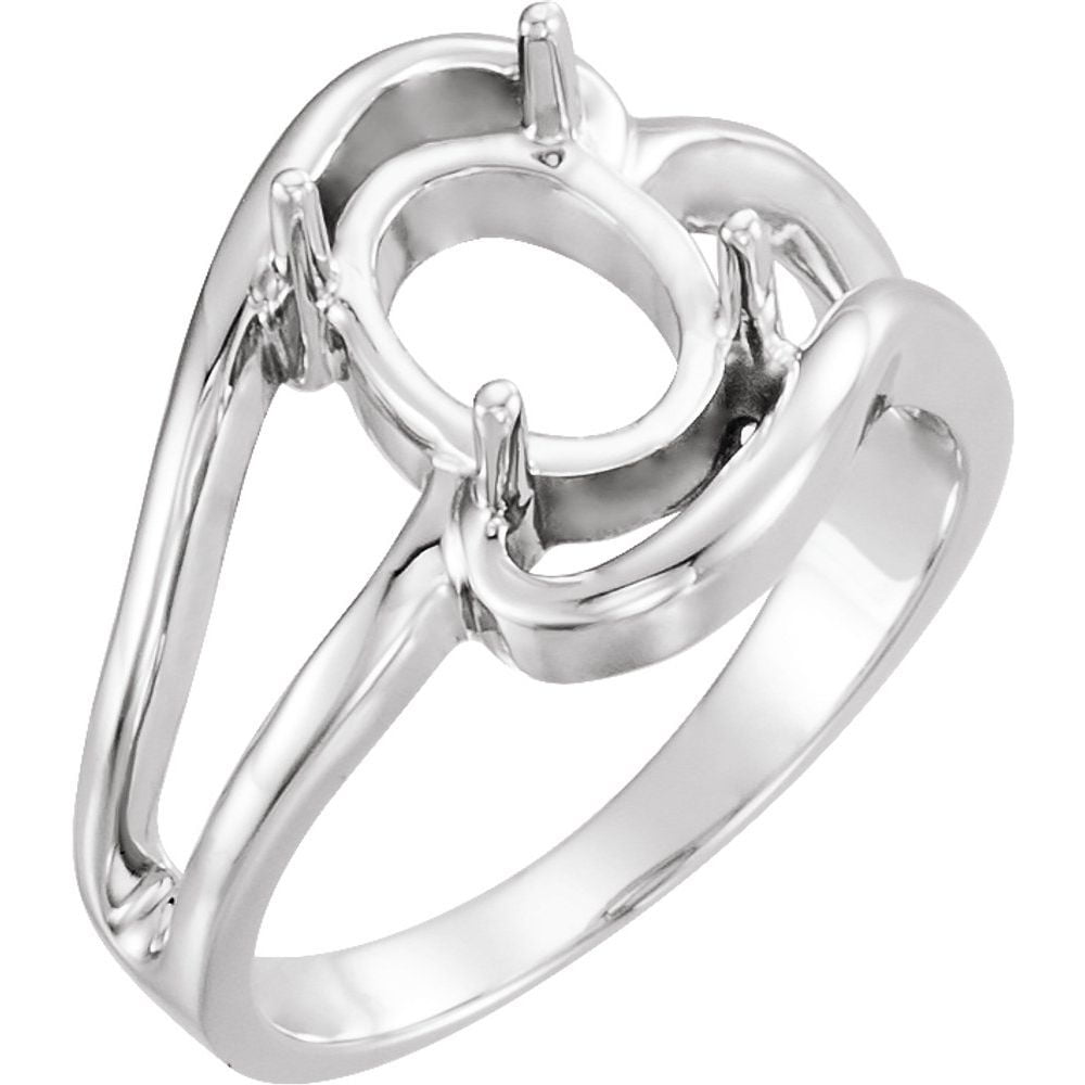 Continuum Sterling Silver 8x6mm Oval Shape Ring Fine Jewelry For Women ...