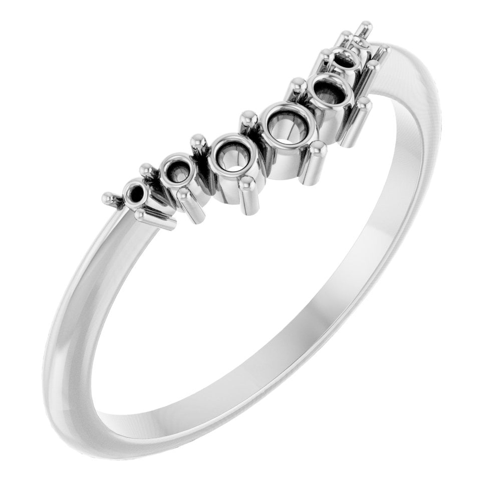 Continuum Sterling Silver Contour Band Wrap-Style Ring Fine Jewelry For ...