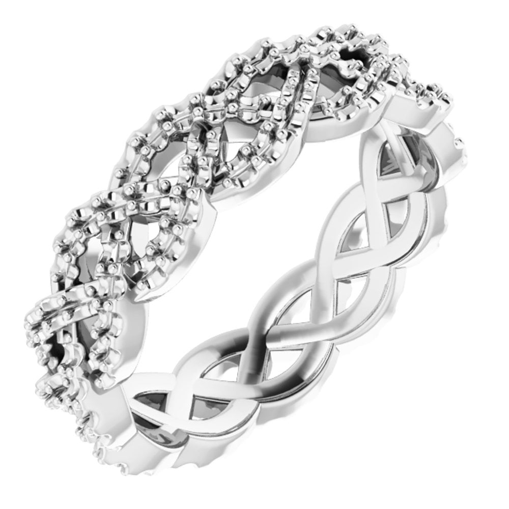 Continuum Sterling Silver Infinity-Inspired Twisted Bridal Wedding Engagement Anniversary ...