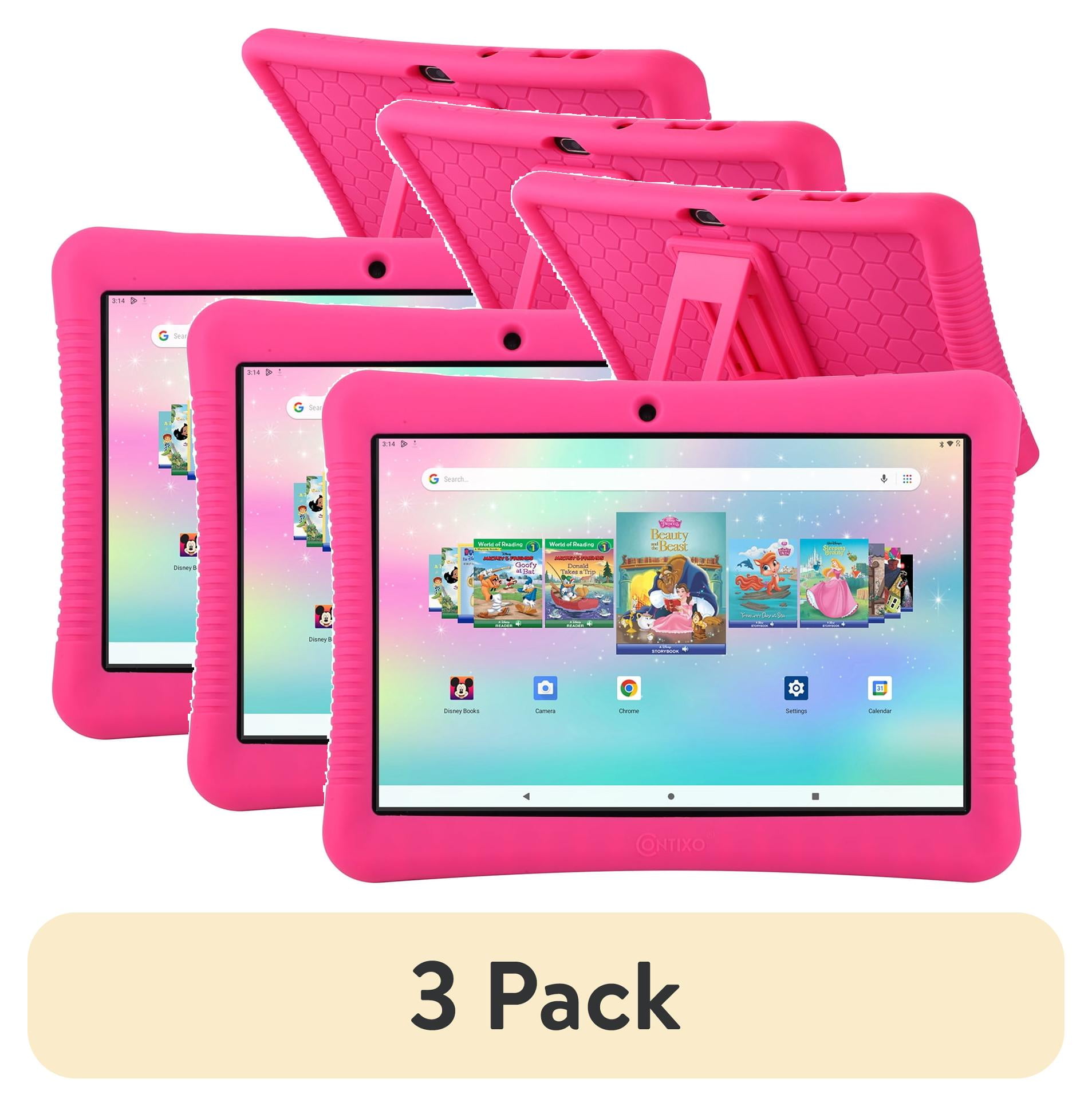 (3 pack) Contixo 10" Kids Tablet & Smart Watch Bundle, 80+ Disney ...