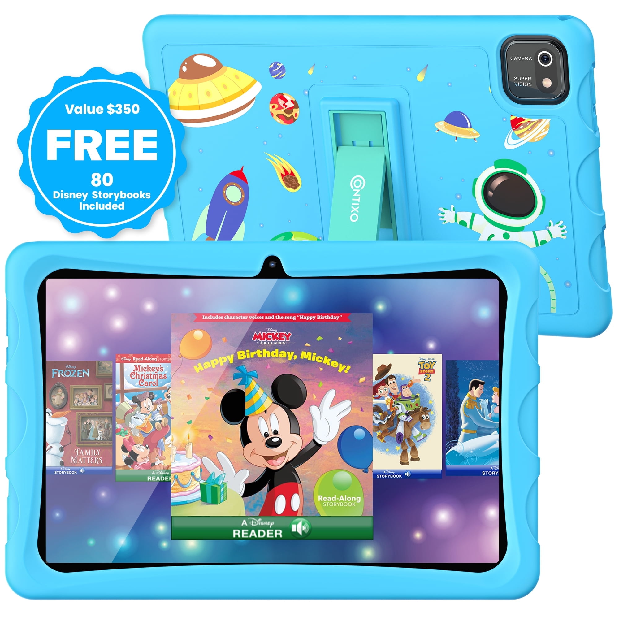 Contixo 10 Kids Educational Tablet for Preschool Activities - Walmart ...