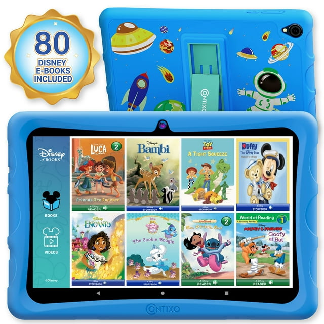 Contixo 10" Kids Tablet 64GB, Includes 80+ DisneyStorybooks, Kid-Proof ...