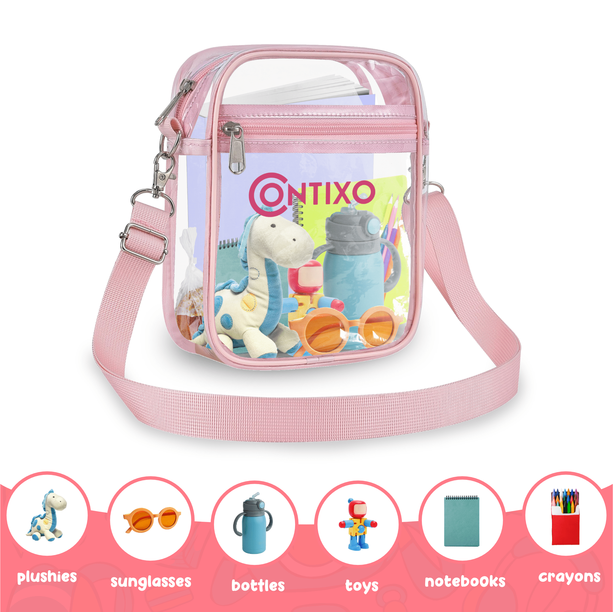Contixo 10" Kids Tablet Clear Backpack - Stadium Approved Over the ...