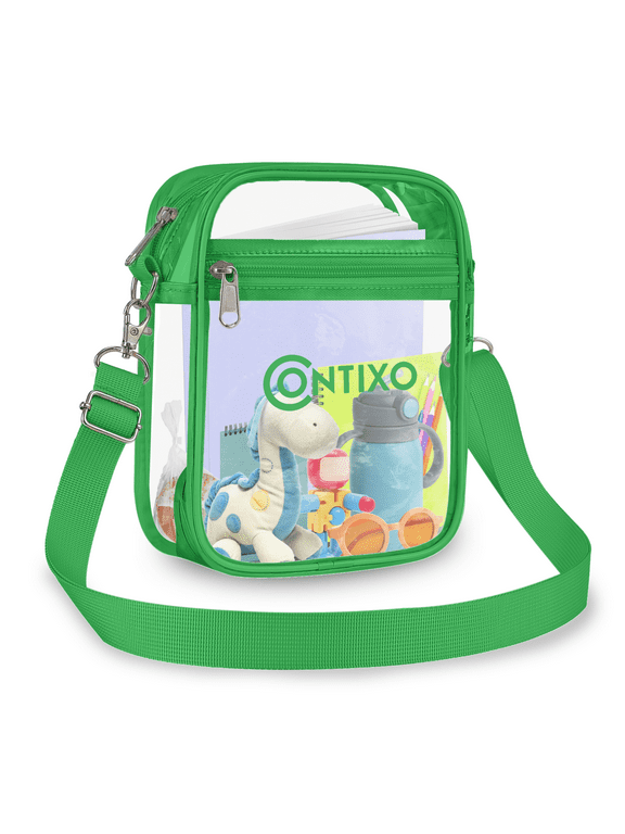 LOXOMU Clear Bag for Stadium Events - PVC Clear Crossbody Bag Stadium ...