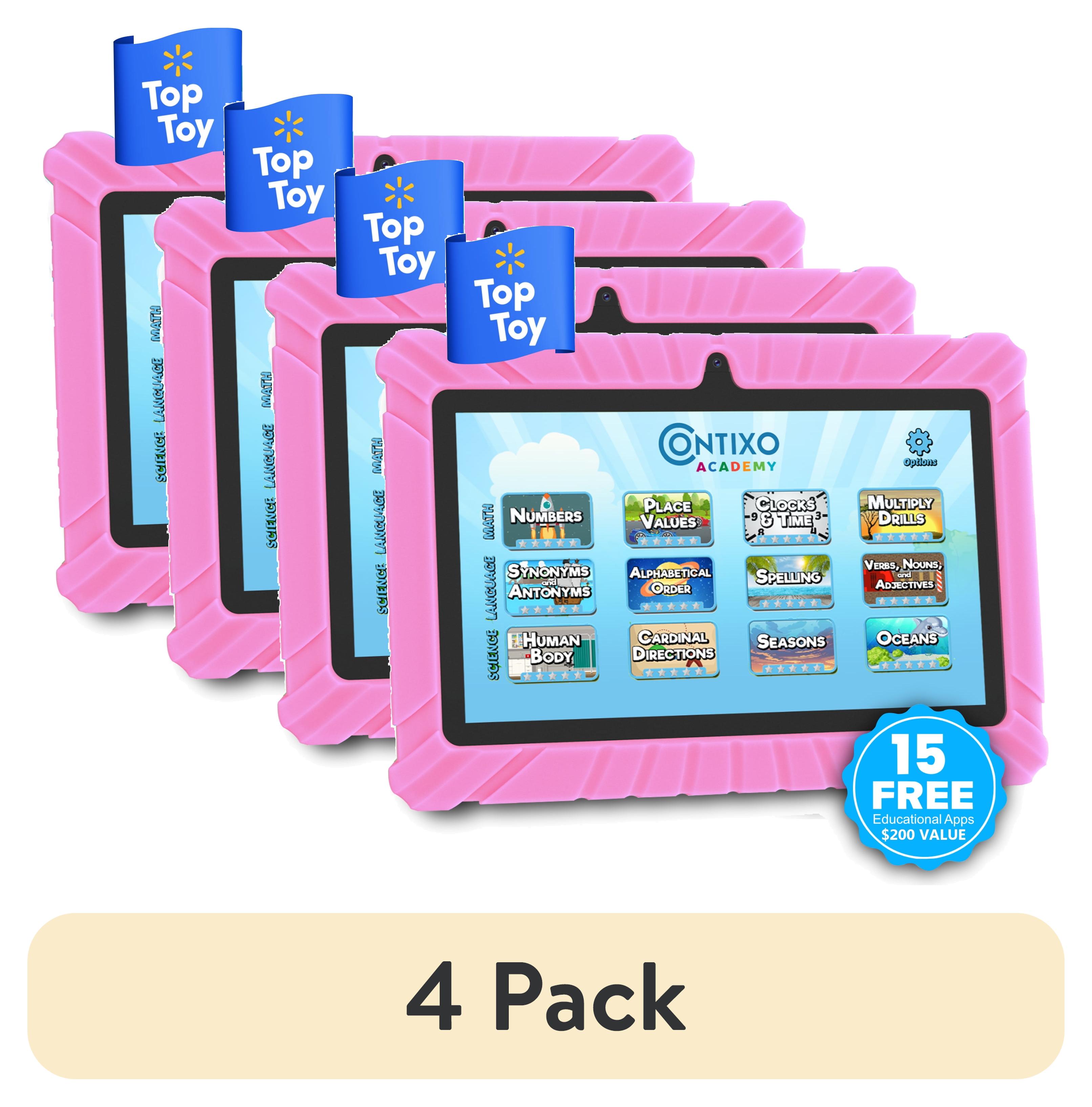(4 pack) Contixo 7" Kids Tablet, 2024 Model, STEM Learning, Educational ...