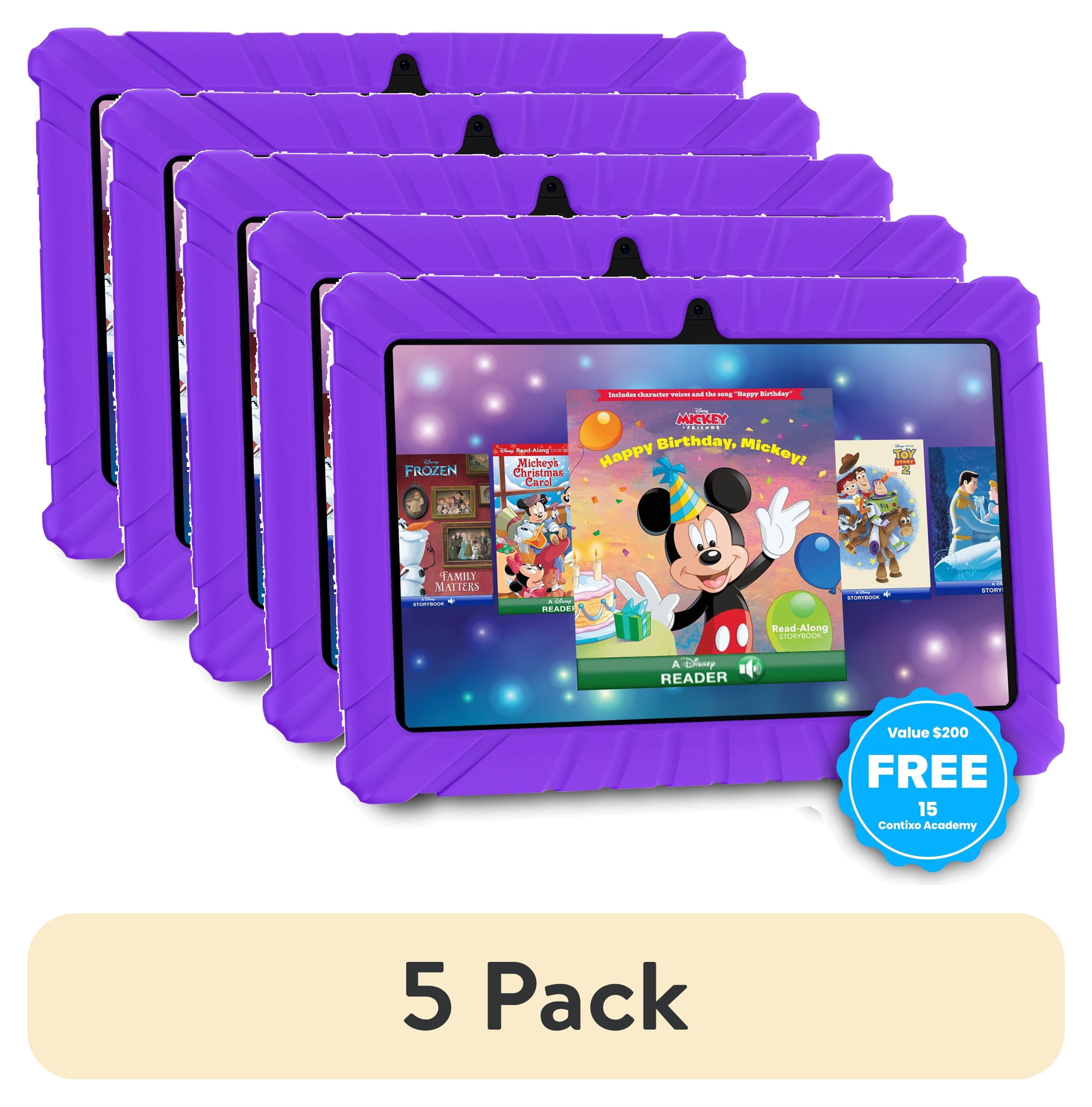 (5 pack) Contixo 7" Kids Tablet, 2025 Model, STEM Learning, Educational ...
