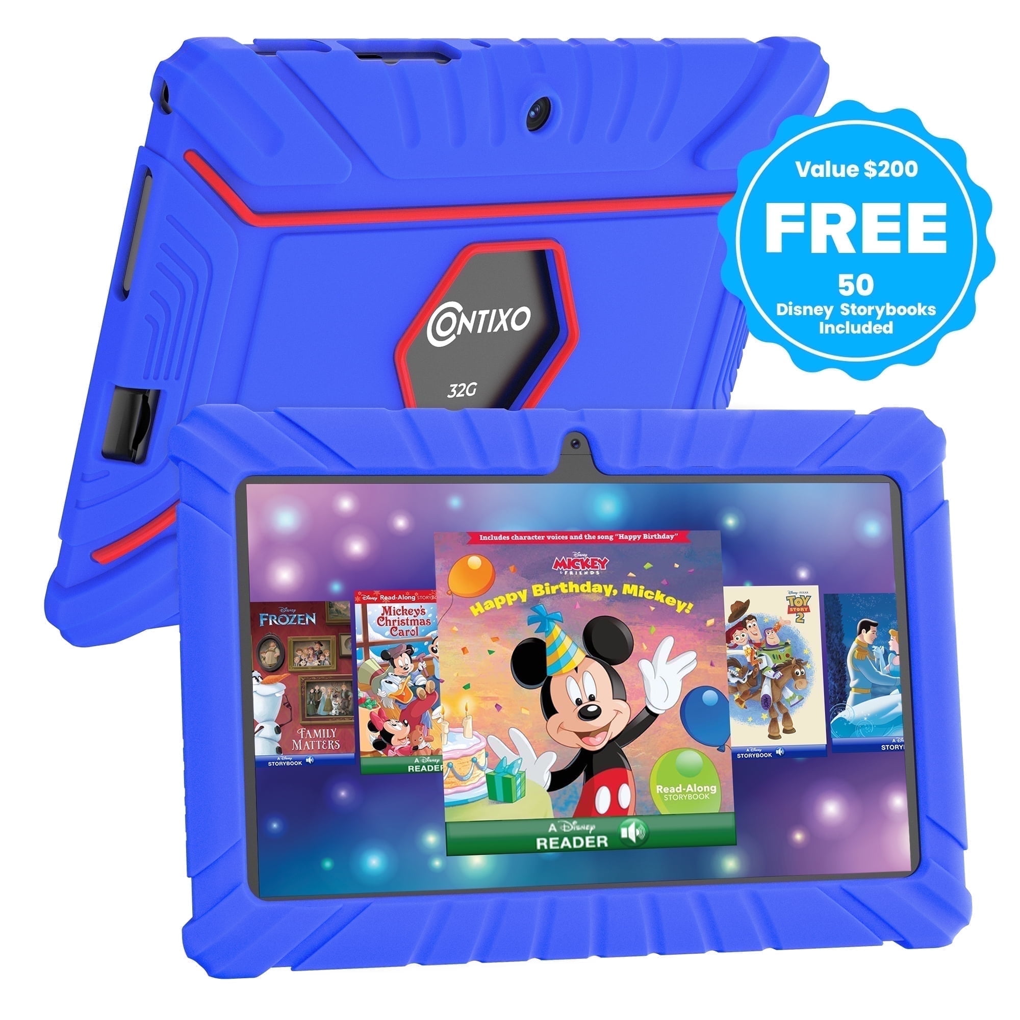 "Contixo 7"" Kids Tablet | Disney Storybook | 16 GB, Expandable | Kid ...