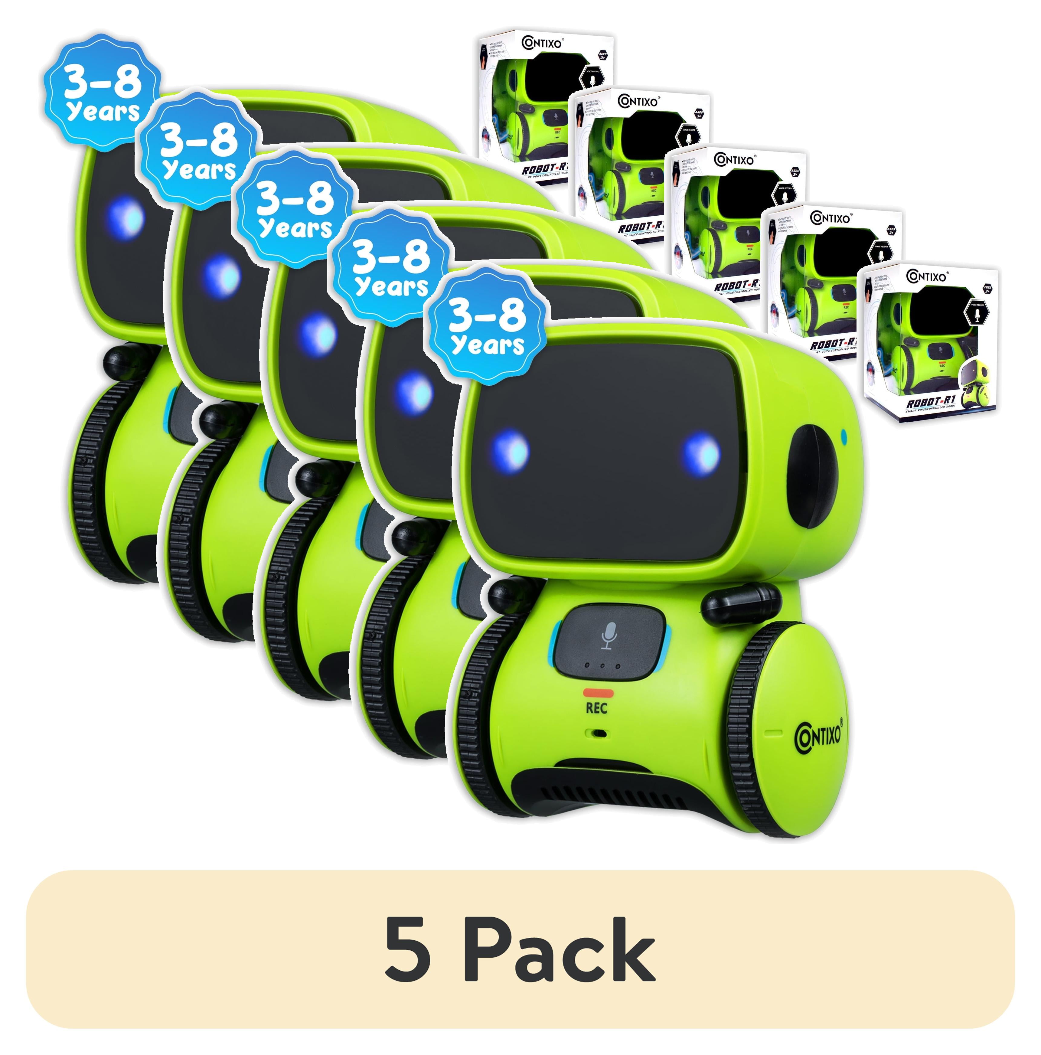 (5 pack) Contixo Interactive Smart Robot, Learning Kids Toy, Ages 3-8 ...