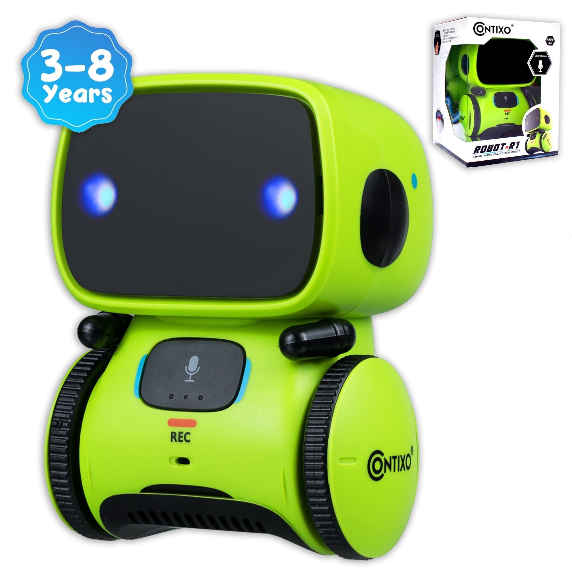 (3 pack) Contixo Kids Smart Robot Toy Mini Robot Talking Singing ...