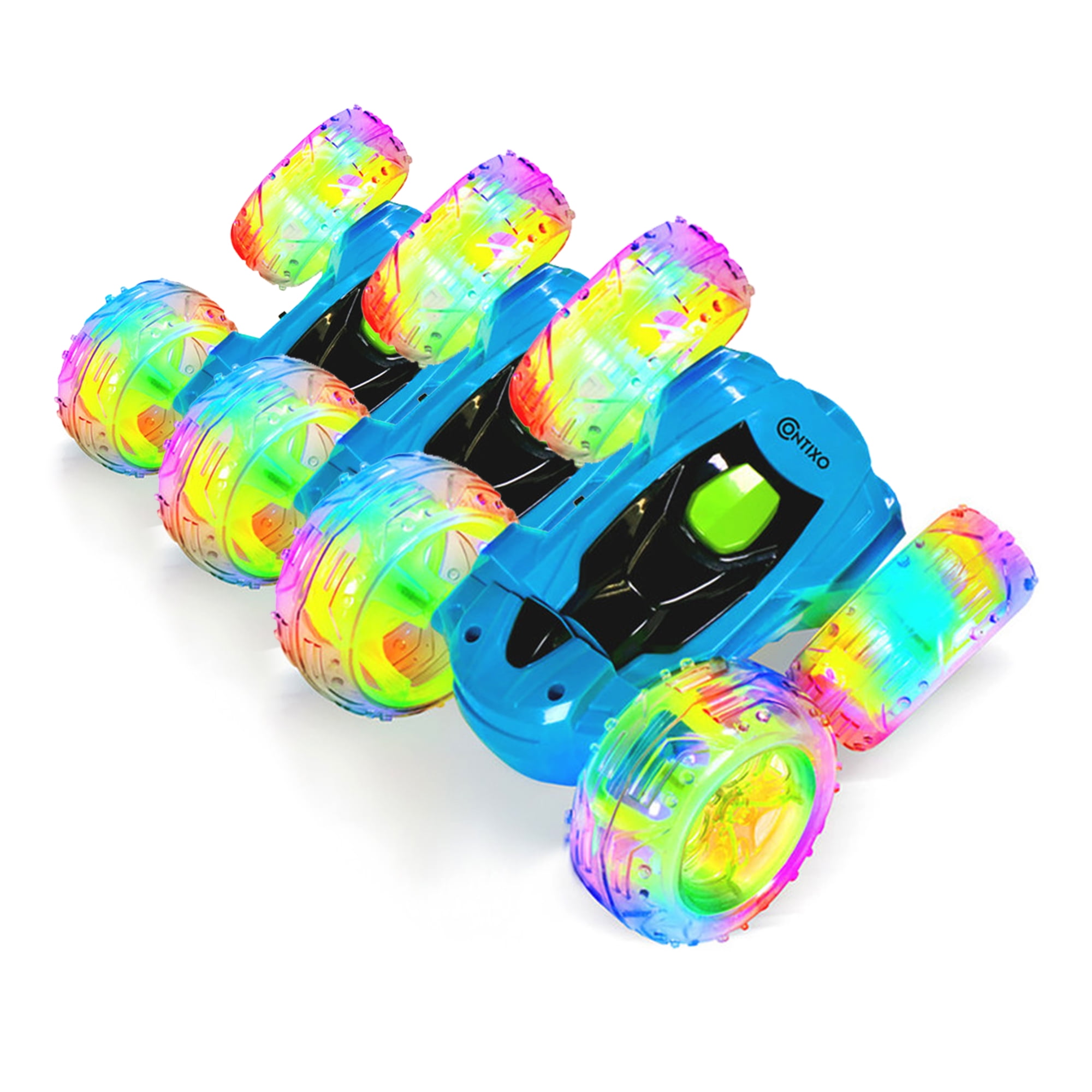 Contixo Remote Control Car, Stunt Racer, 360° Flip & Rotate, LED Lights ...