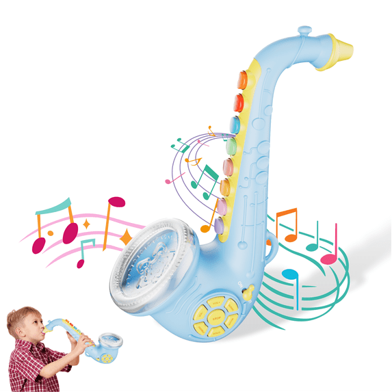 Contixo Saxophone Musical Toy for Kids- With Songs and Lights, Ages 3 ...