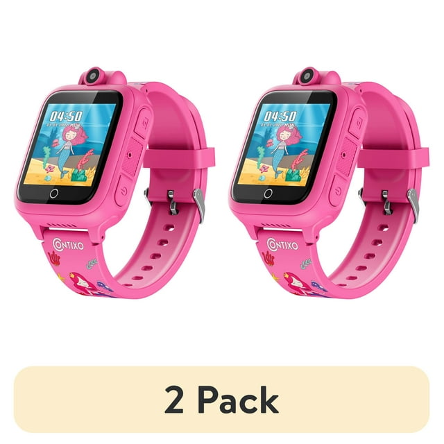 (2 pack) Contixo Kids Smart Watch, with 16 Educational Games, Camera ...