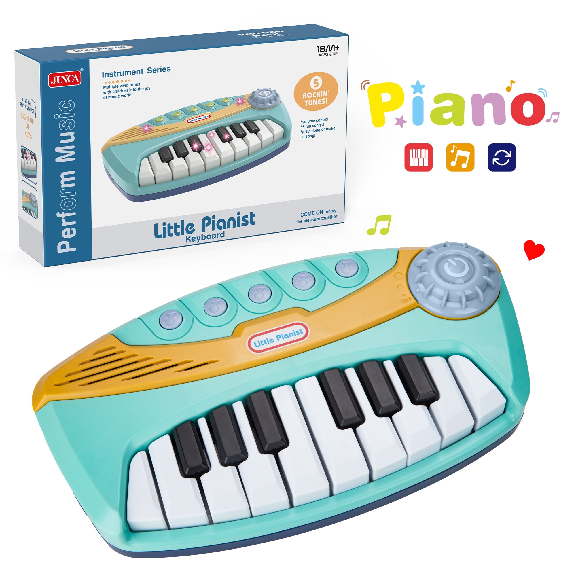 Contixo Kids Piano Toy Interactive Keyboard - Ages 2-8, Musical Toy ...