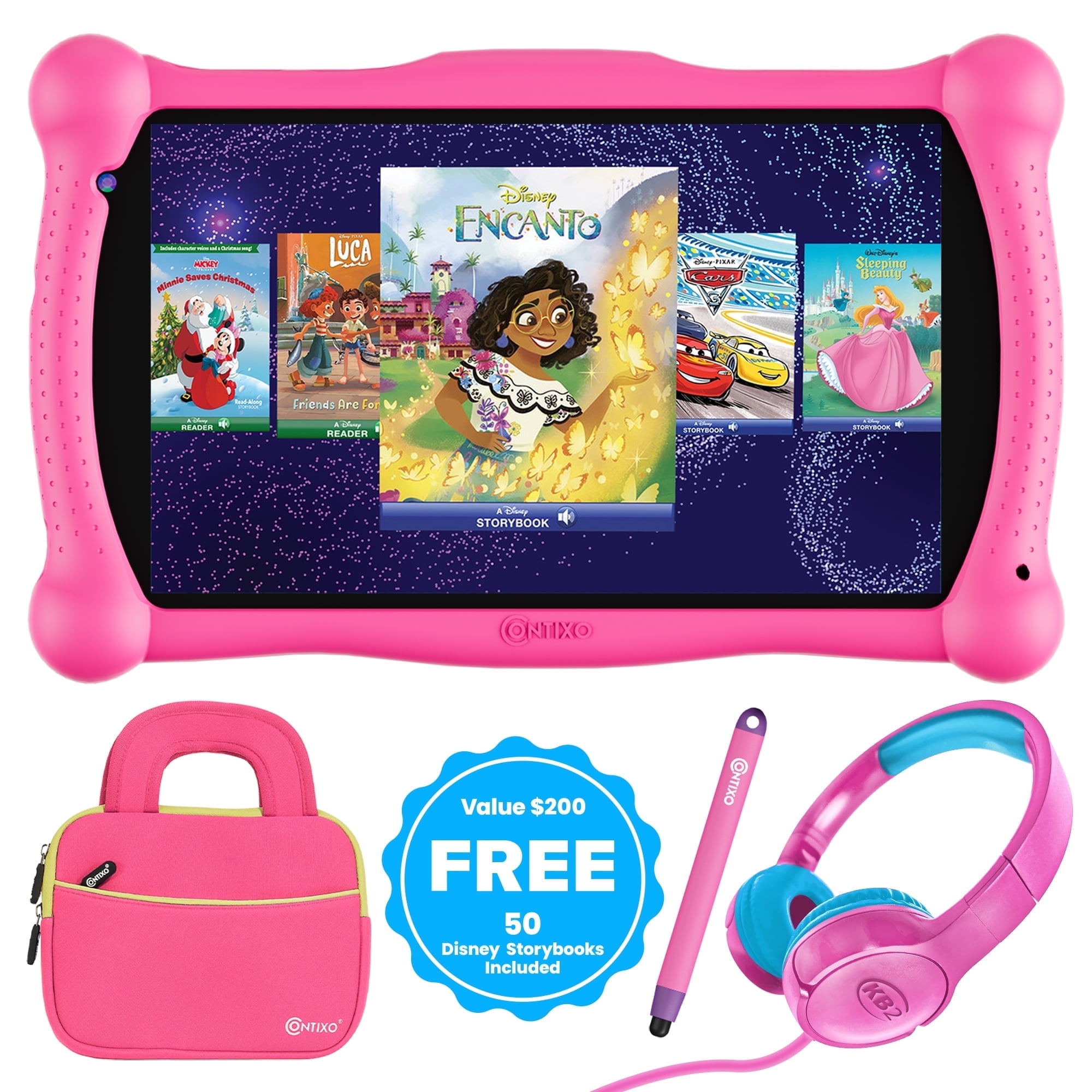 Contixo V10Plus 7 inch Kids Learning Tablet with Durable Case, WiFi ...