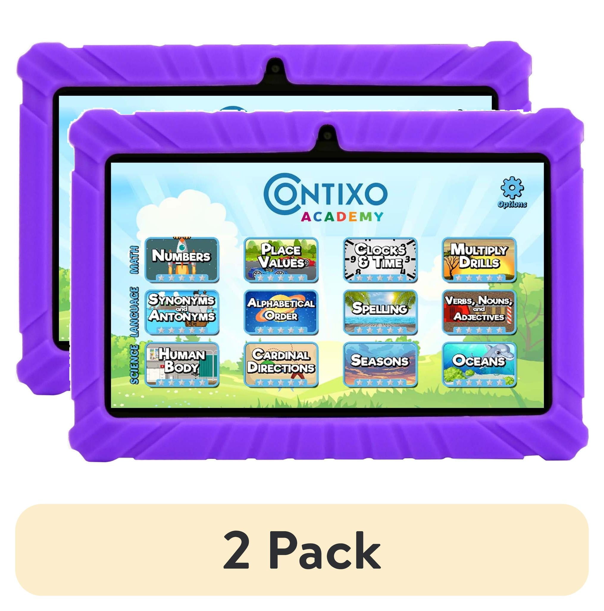 (2 pack) Contixo 7" Kids Tablet & Smart Watch Bundle, STEM Learning w ...
