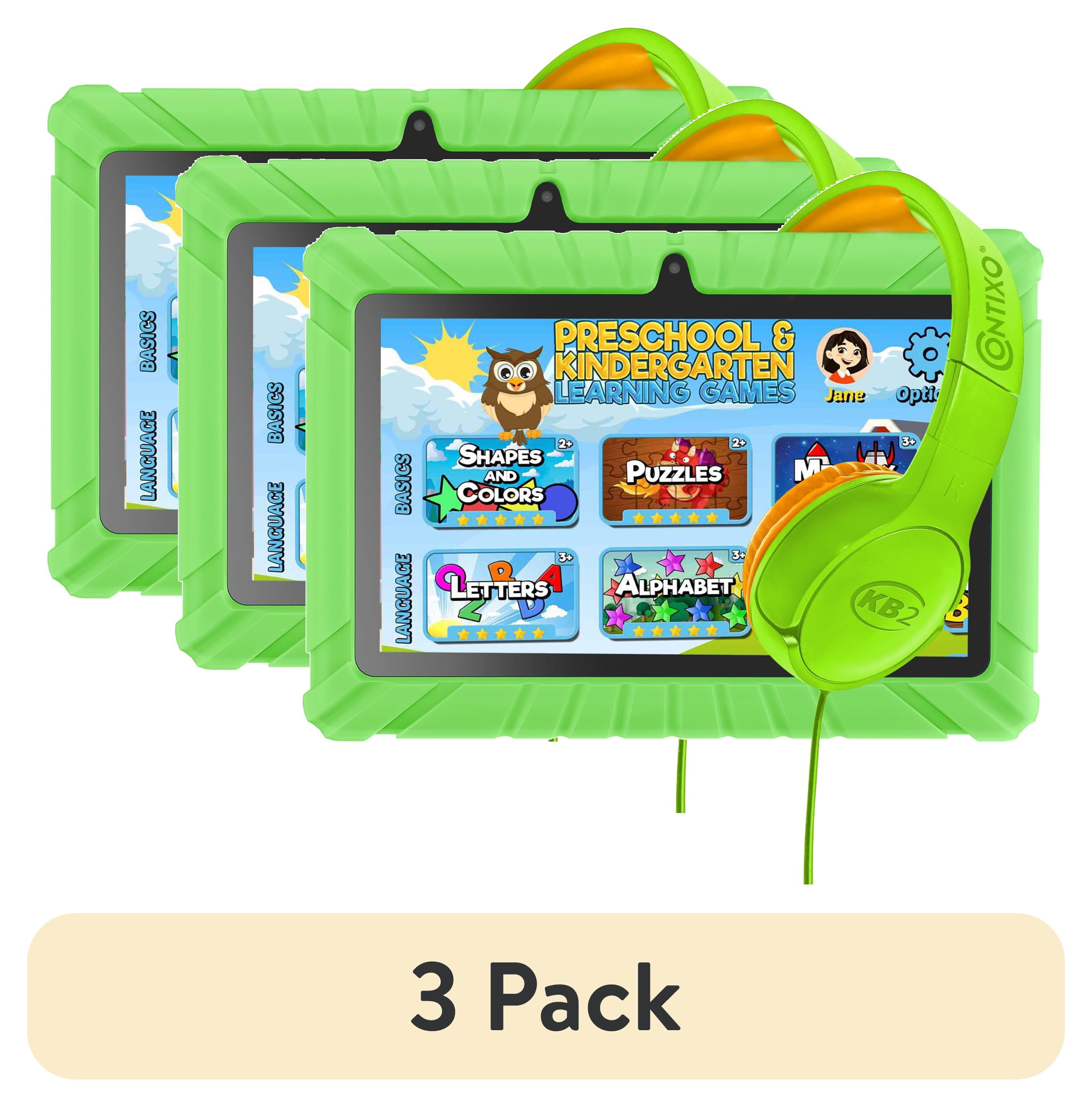 (3 pack) Contixo 7" Kids Tablet Bundle, STEM Learning w/ Contixo ...