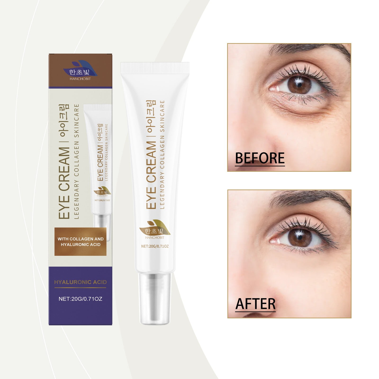 Contorno De Ojos,Crema Contorno de Ojos,Acido Hialuronico,Colageno Hidrolizado,Skin Care Crema ...