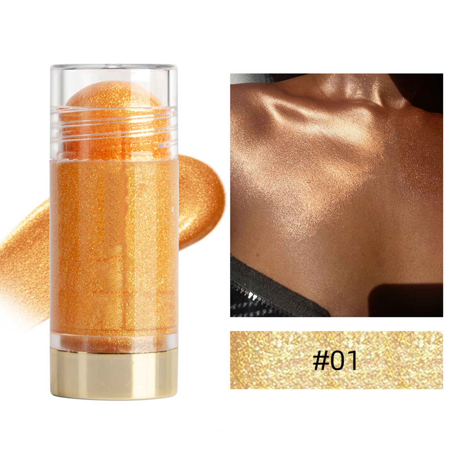 Contoue Sticl,Jelly Highlighter Brightening Stick Body Pearlescent ...