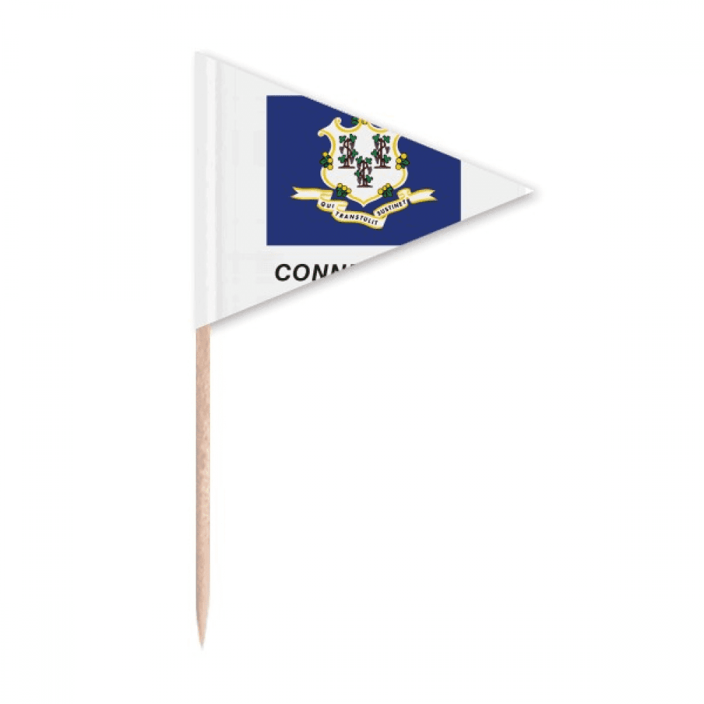 Contour American State Flag Connecticut Toothpick Triangle Cupcake ...
