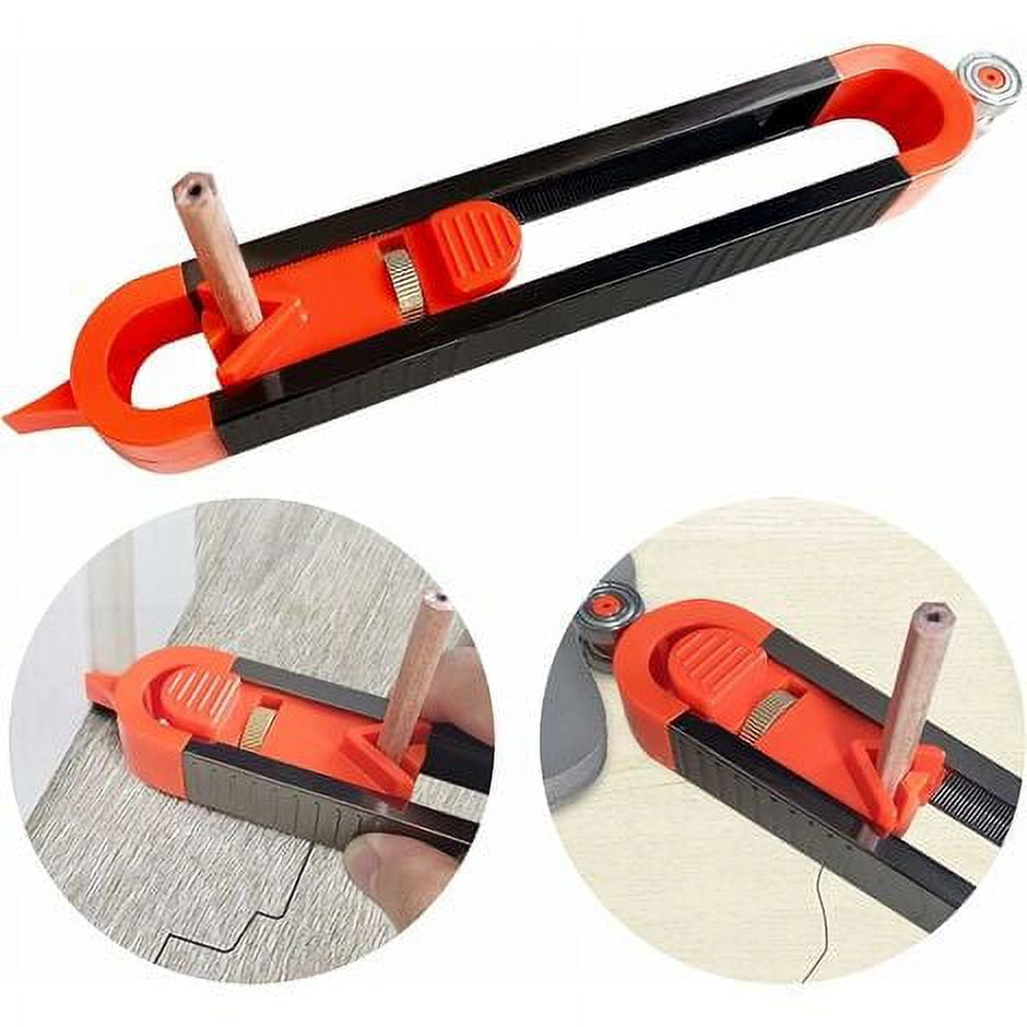 Contour Gauge with Lock, Profile Tool Woodworking Measuring Ruler Irregular Contour Duplicator ...