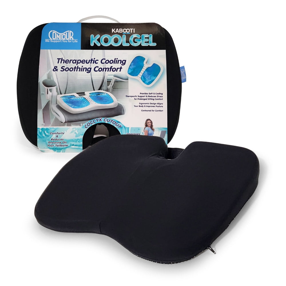 Contour Kabooti Cooling Relief Gel Pressure Free Tailbone Relief Memory ...