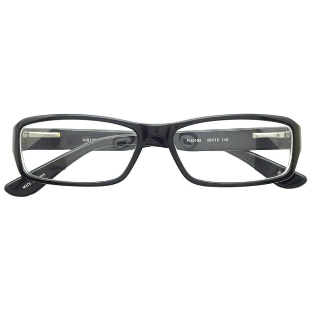 Contour Men's Rx'able Eyeglasses, FM9193 Black/Crystal - Walmart.com