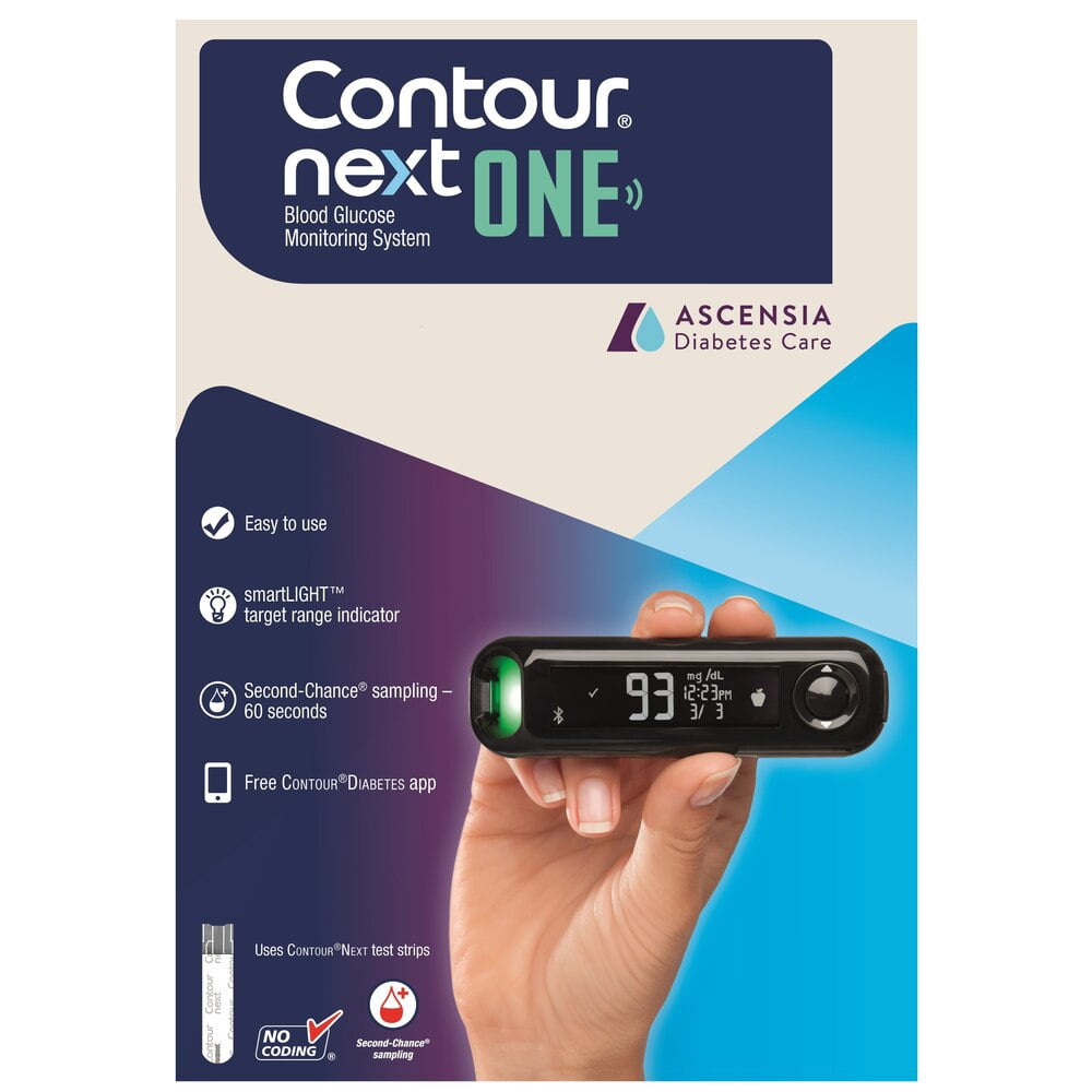 Contour Next One Blood Glucose Monitoring Bluetooth System - Sugar ...