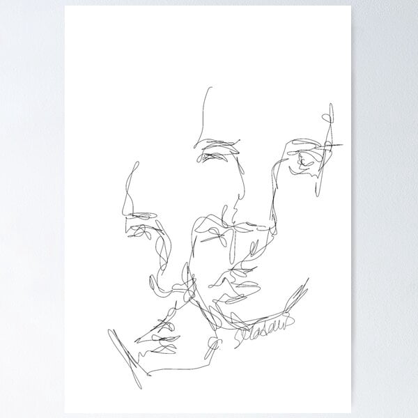 Contour Poster Wall Art, Modern Wall Decor For Living Room Bedroom ...