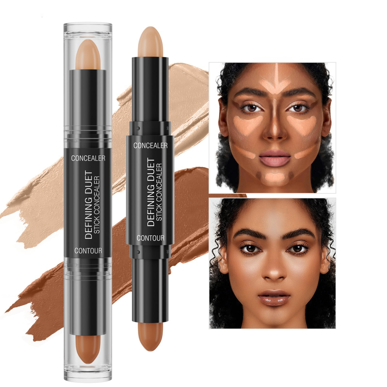 Contour Stick,Dual-Ended Full Coverage Wonder Stick,Color Corrector ...