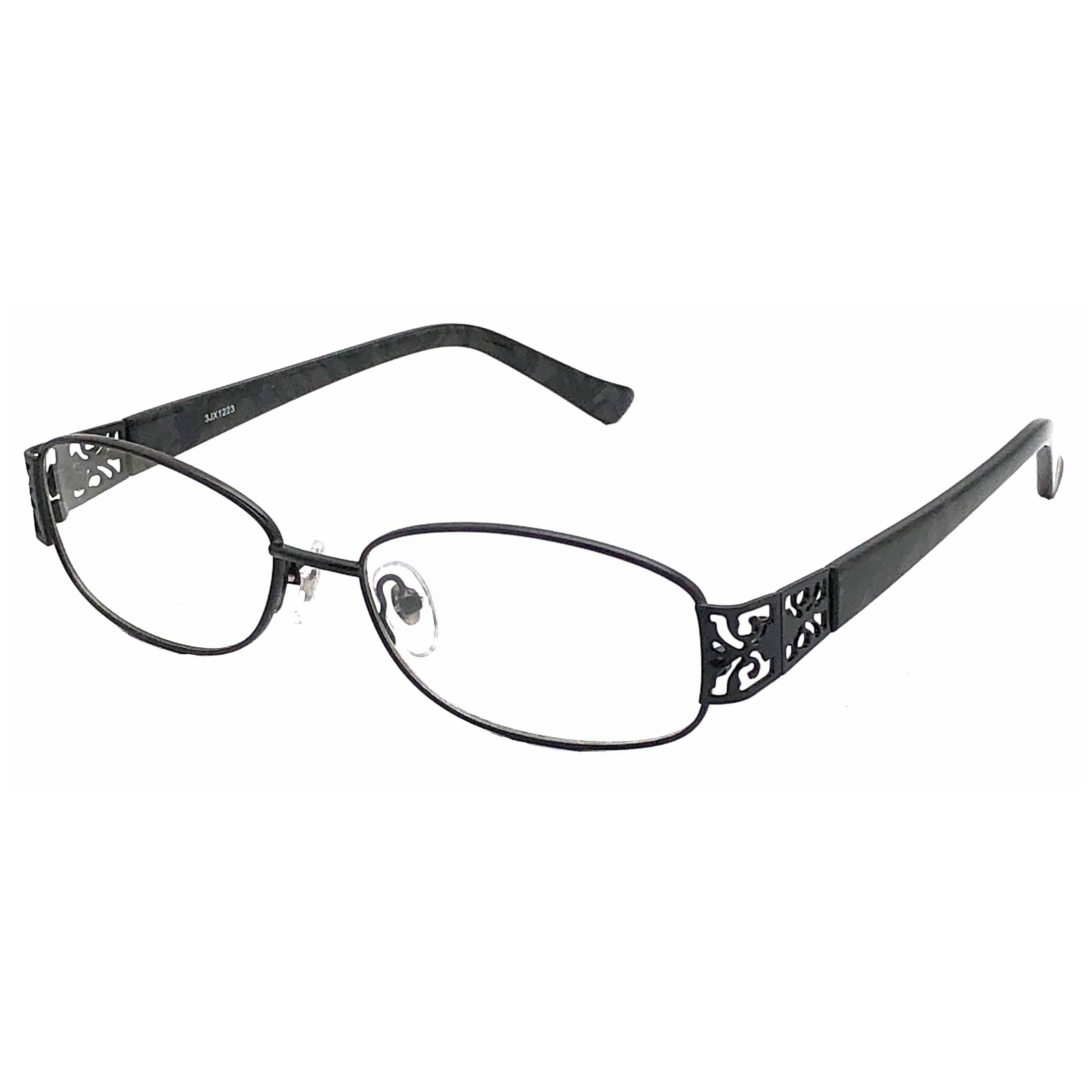 Contour Women's Rx'able Eyeglasses, FM12003 Shiny Black - Walmart.com