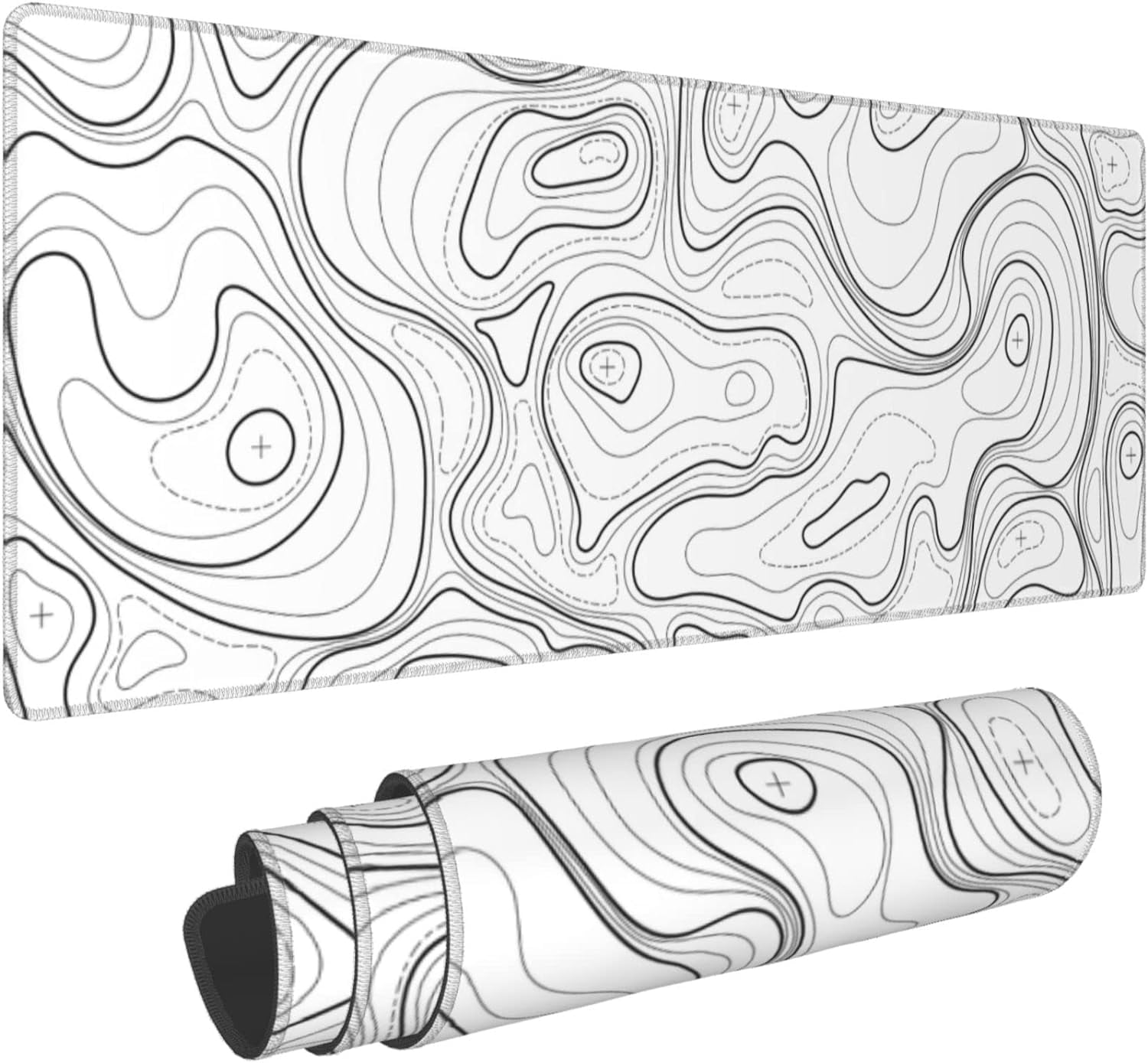 Contour XL Gaming Mouse Pad Extended Long Large Mousepad with Stitched ...