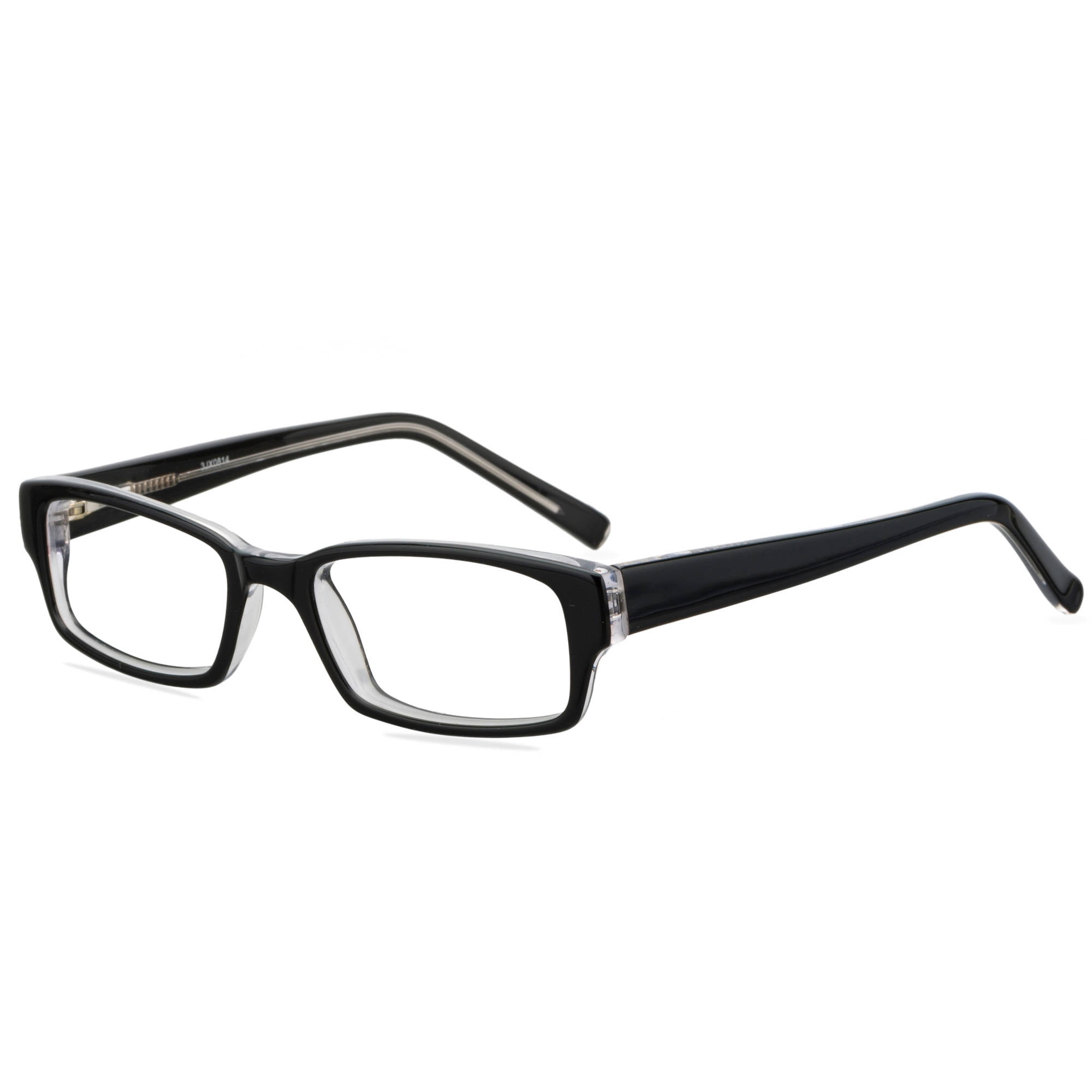 Contour Youths Rx'able Eyeglasses, FM12026 Black/Crystal - Walmart.com