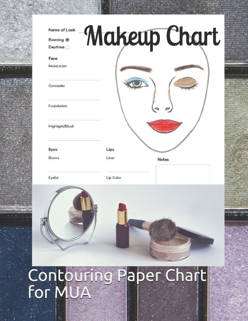 Contouring Makeup Chart: Paper Chart for Makeup Artist (Paperback ...