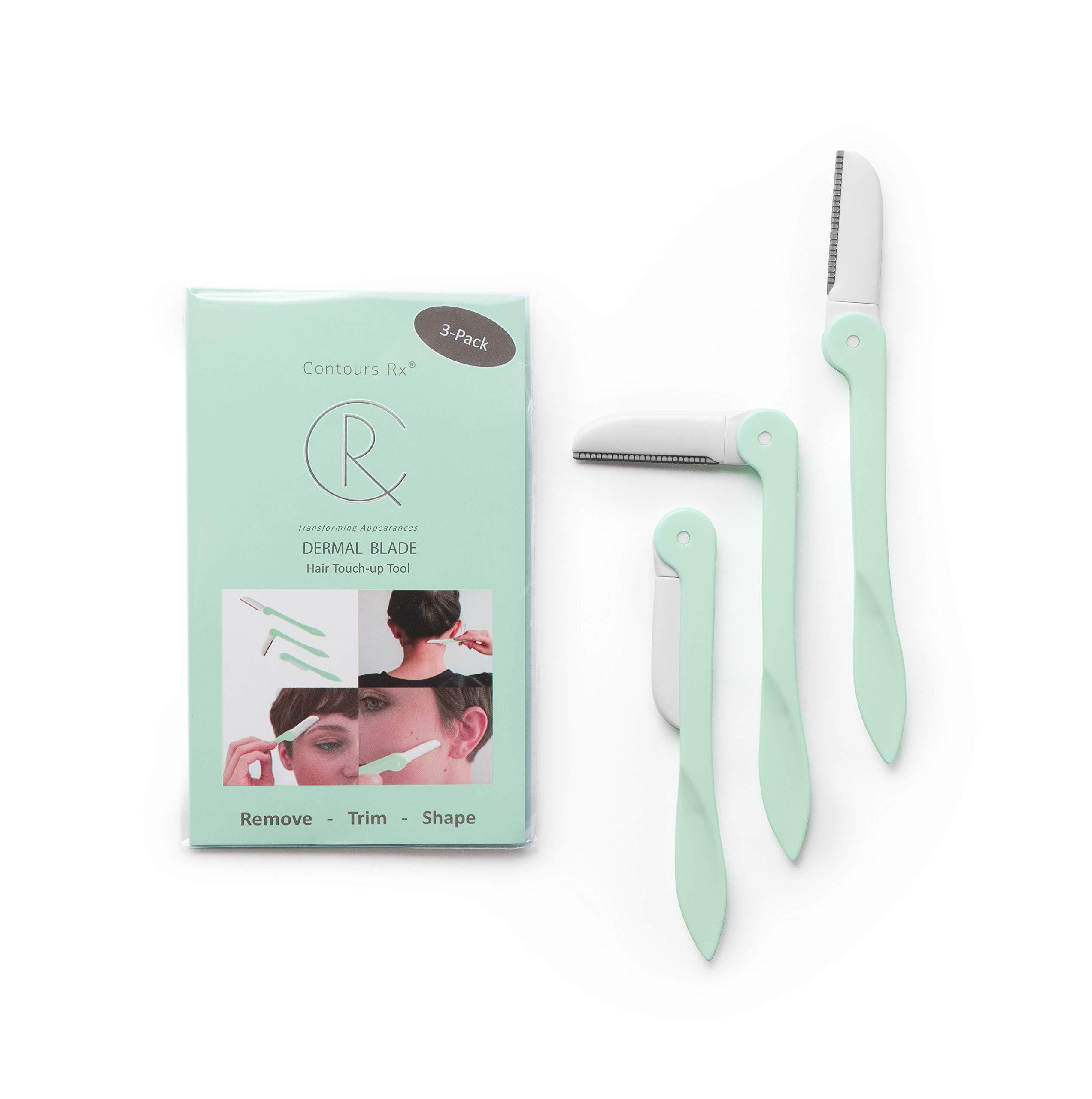 Contours Rx Dermal Blades Stainless Steel Touch-up Tool Removes Fuzzy ...