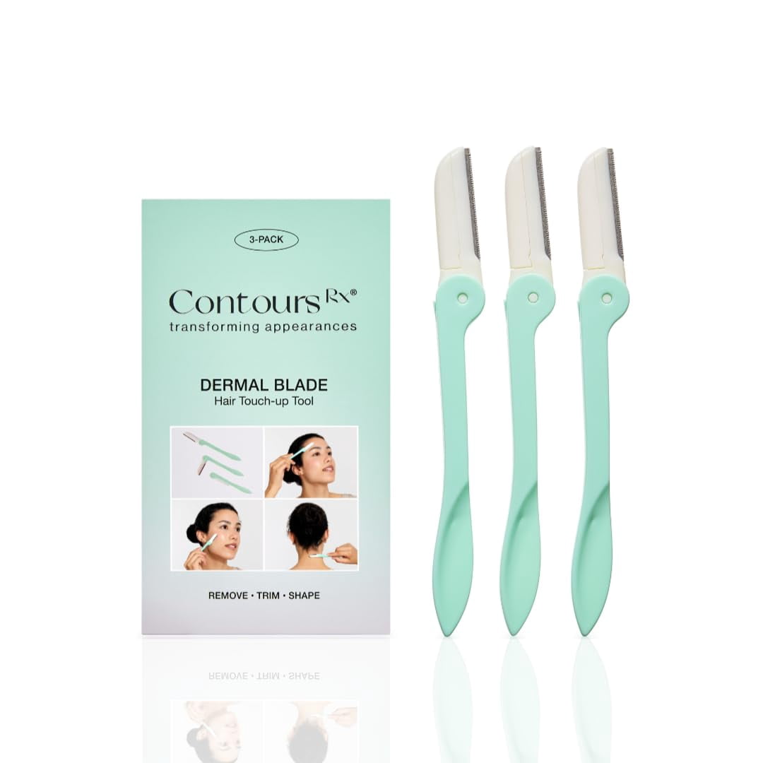 Contours Rx Dermal Blades Stainless Steel Touch-up Tool Removes Fuzzy ...