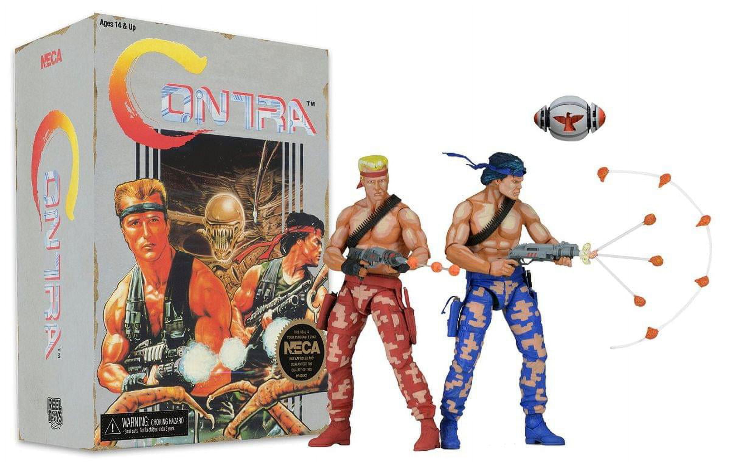Contra Bill & Lance Video Game Appearance 7" Action Figure 2-Pack ...