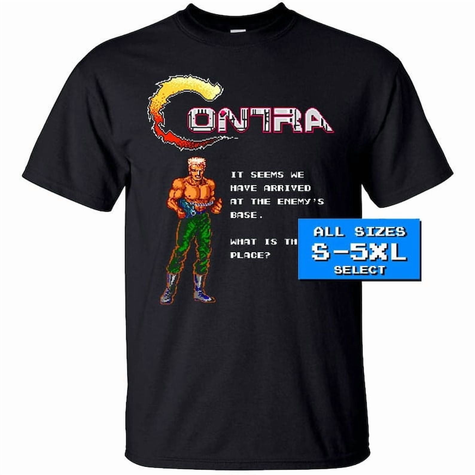 Contra NES Famicom Game What is This Place Screen Japan Gryzor T Shirt ...
