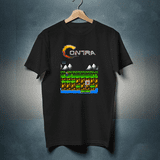 Contra NES screen stage 1 Jungle T Shirt BLACK all sizes S-5XL 100% ...