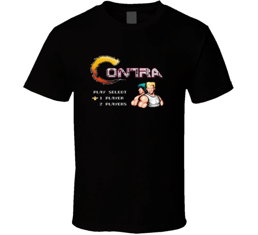 Contra Nes Title Screen Retro Video Game T Shirt - Walmart.com