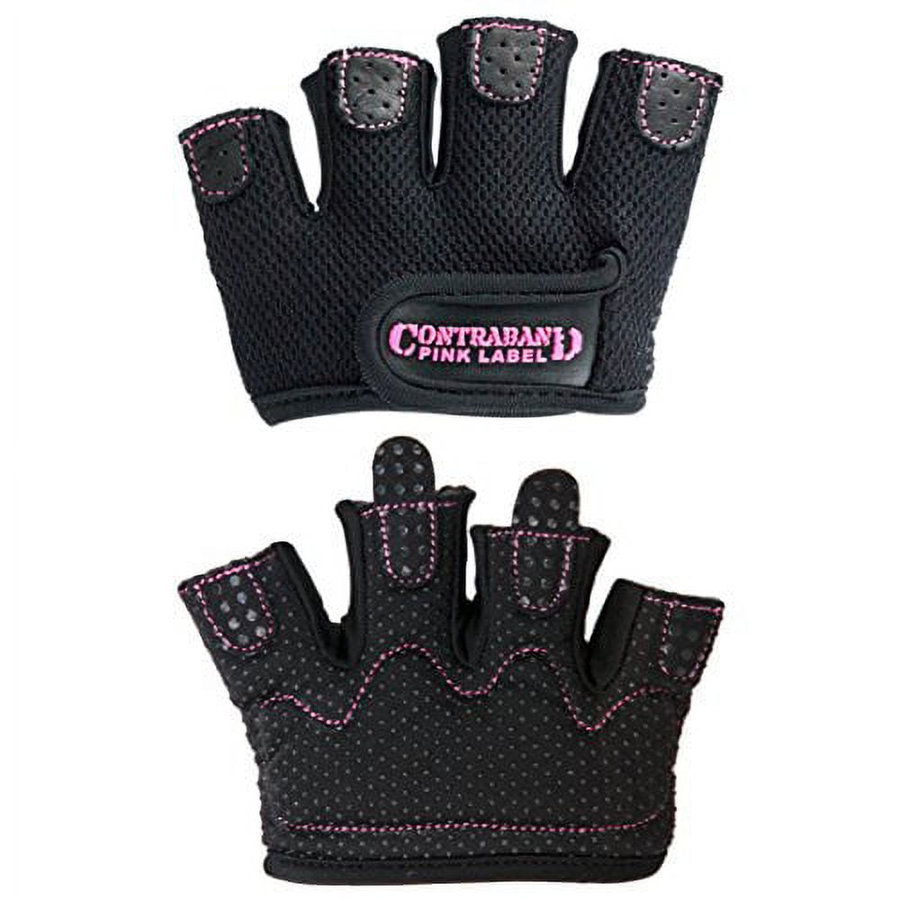 Contraband Pink Label 5537 Womens Micro Weight Lifting Gloves w/Grip ...