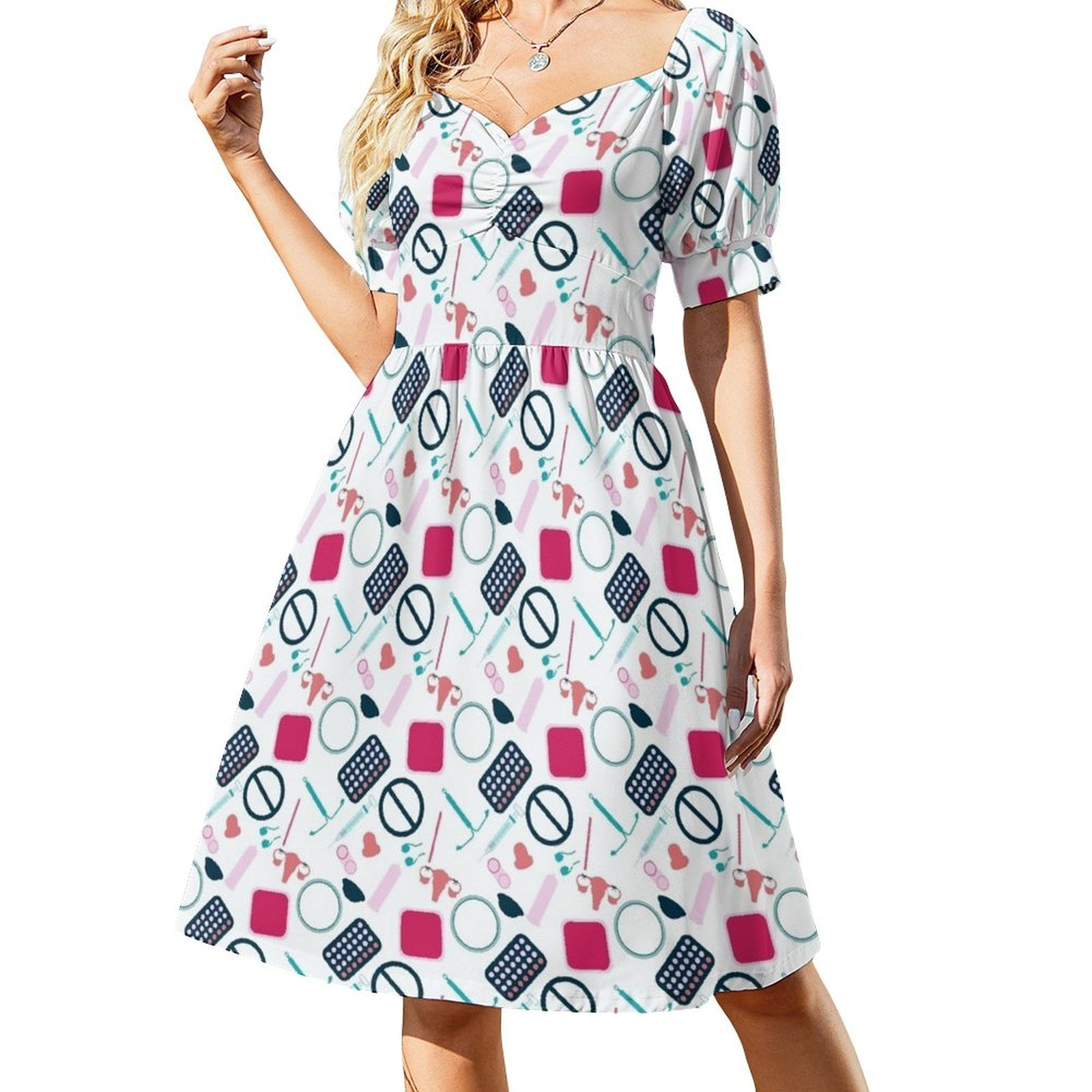 Contraception Pattern (Version 2) Sleeveless Dress long sleeve dresses ...