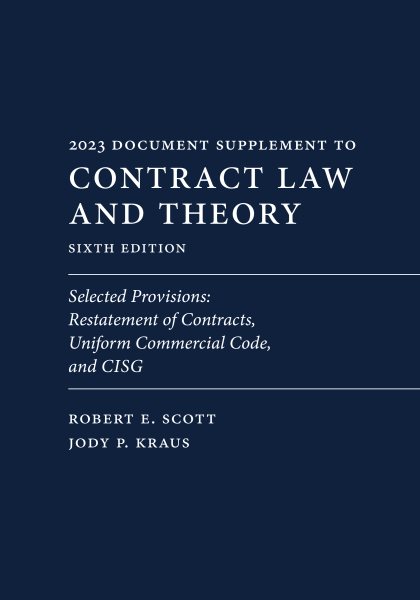 Contract Law and Theory Document Supplement : Selected Provisions ...