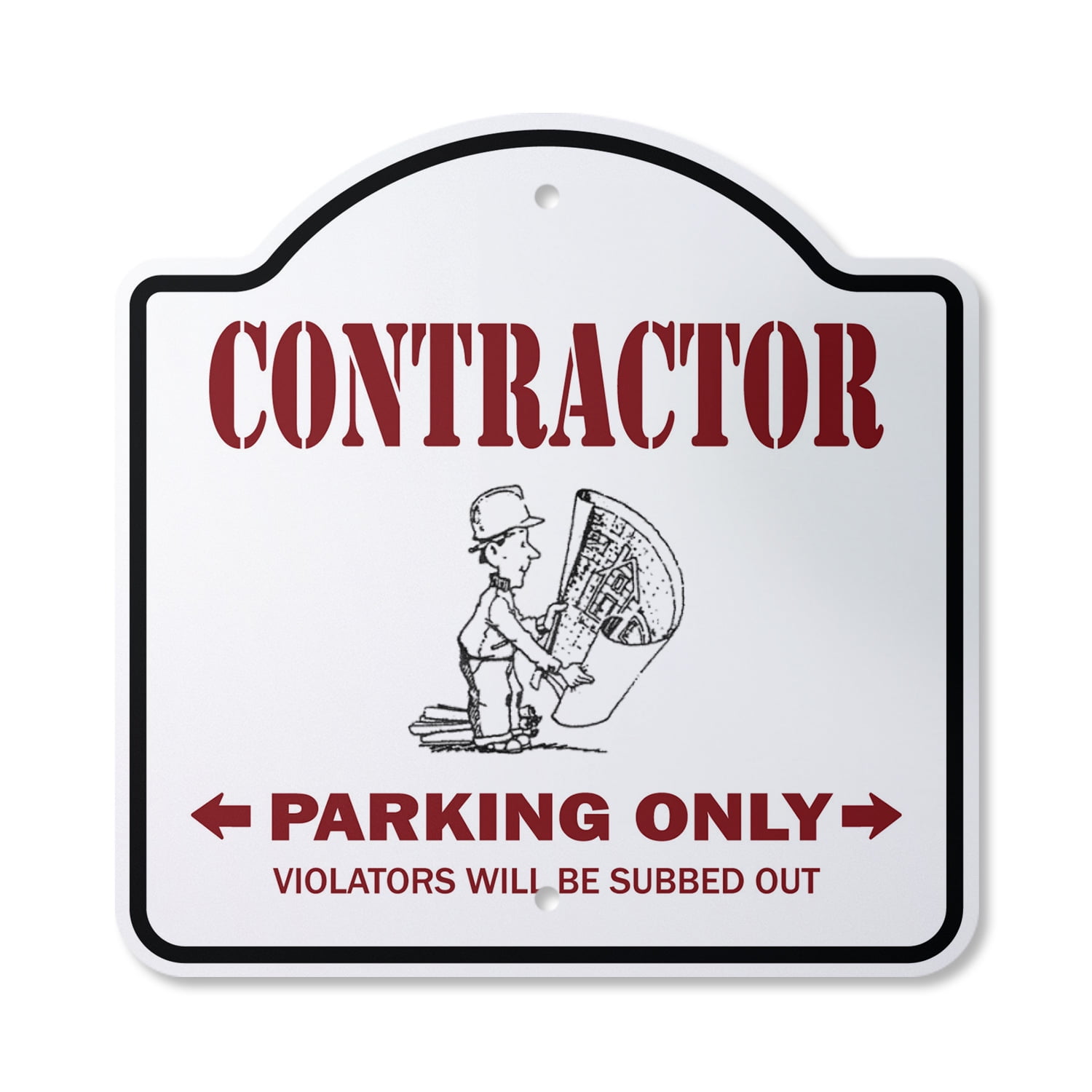 Contractor 14" X 14" Sign | Indoor/Outdoor Plastic | SignMission ...