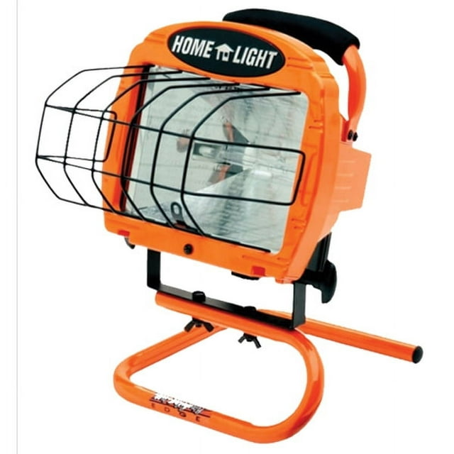 Contractor Grade Halogen Work Light w/ Sled Base & 500 W Bulb, 3' Cord ...