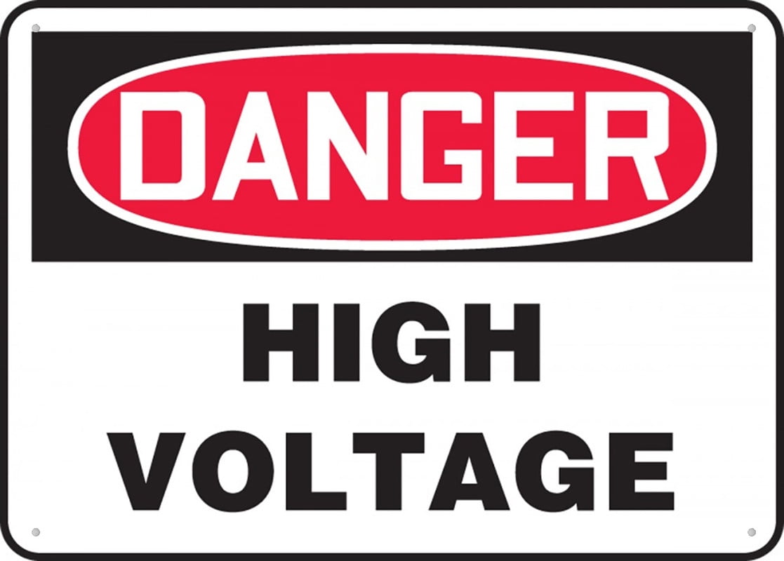 Contractor Preferred Danger Safety Sign High Voltage Outdoor, Uv ...