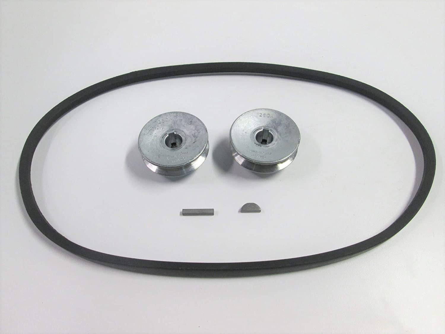 Contractor Table Saw V-Belt Kit with 2 1/2" Pulley Set & Keys - Walmart.com