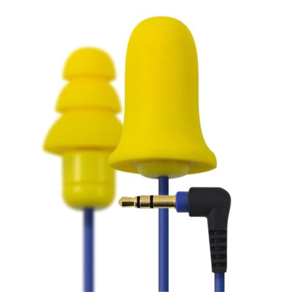 Contractor Yellow New and Improved Line Ear Plug Earbuds Headphones ...