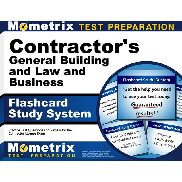 Contractor's General Building and Law and Business Flashcard Study ...
