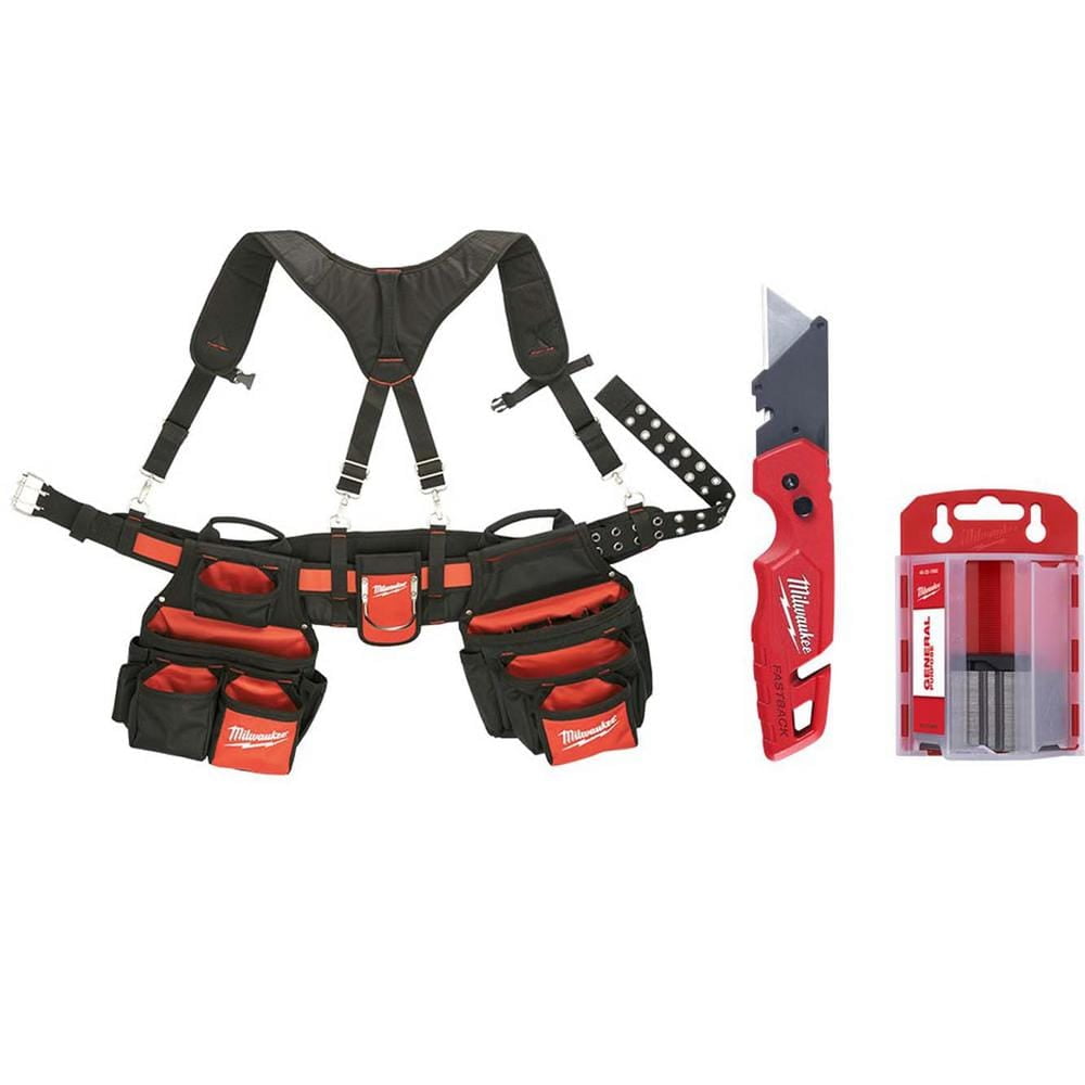 Contractors Work Belt with Rig with Flip Utility Knf with Strg with 50 ...