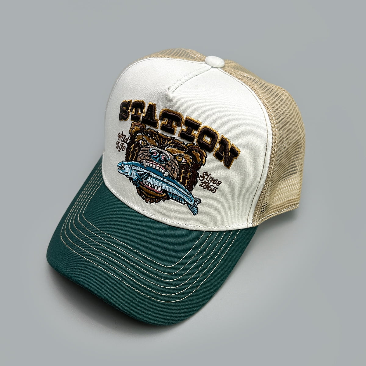Contrast Animal Embroidery Baseball Cap for Men and Women Sun Visor ...